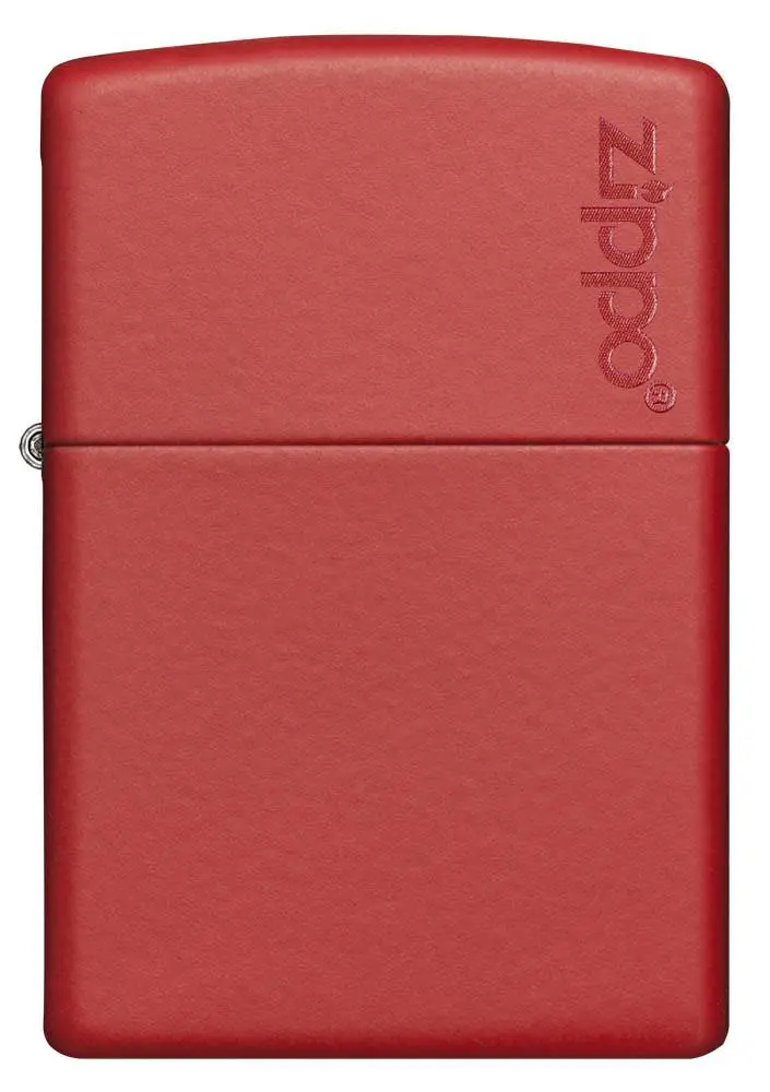 ZIPPO Upaljač RED MATTE + ZIPPO LOGO