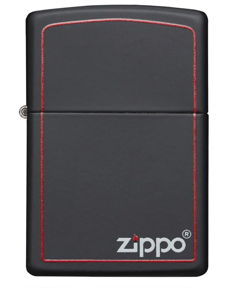 ZIPPO Upaljač MATTE BLACK&RED BORDER