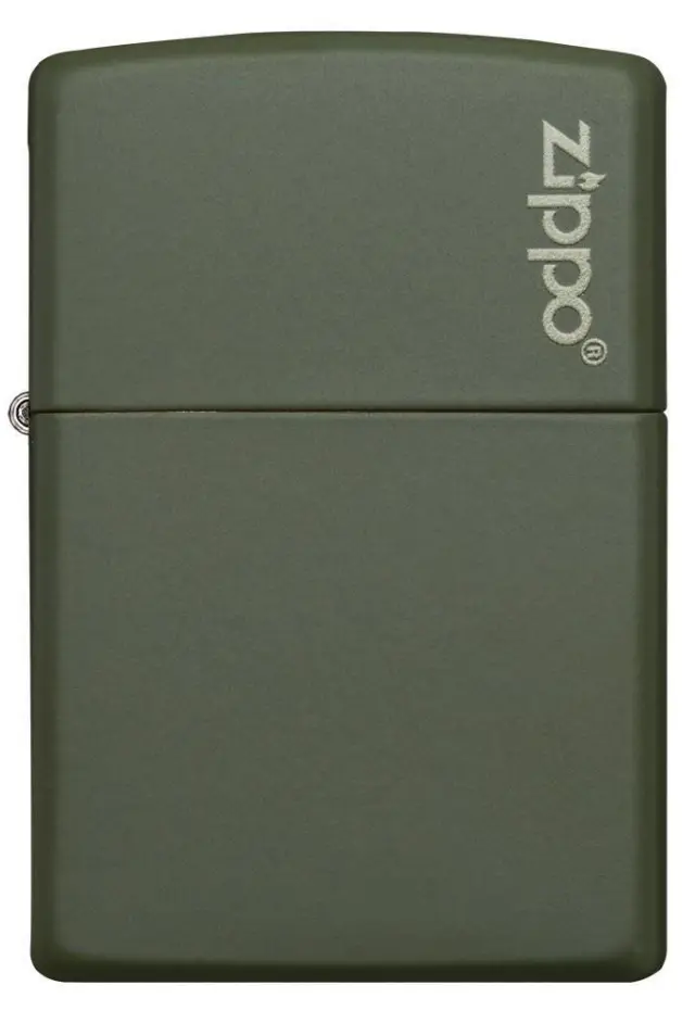 ZIPPO Upaljač GREEN MATTE + ZIPPO LOGO