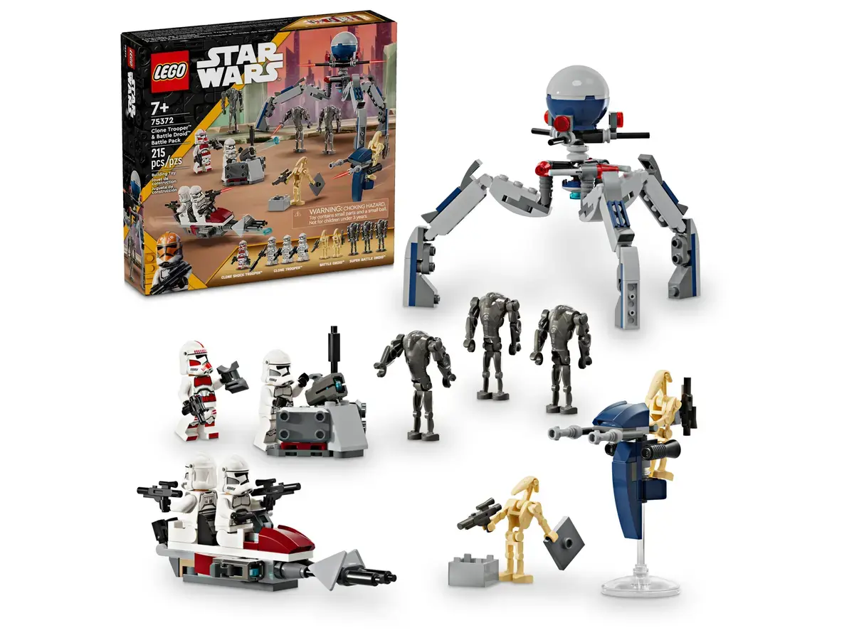 Lego igračka Star Wars Clone Trooper™ i Battle Droid™ Battle Pack 7g+, šareno