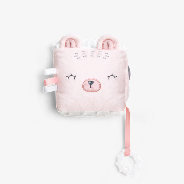 Kikka Boo Plišana igračka za bebe Kocka Bear with Me Pink KKB10394