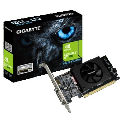 Gigabyte Grafička kartica GeForce GT710 2GB GDDR5 64-bit Dual-link DVI-I HDMI | GV-N710D5-2GL