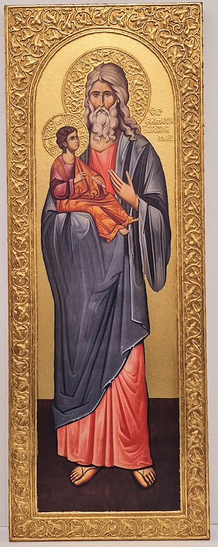 SV. SIMEON BOGOPRIMAC -IKONA 60X22CM-24K POZLATA-LJILJANA MILINKOVIC