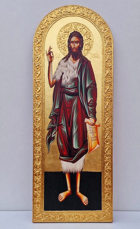 SV. JOVAN 2-IKONA 60X22CM-24K POZLATA-LJILJANA MILINKOVIC