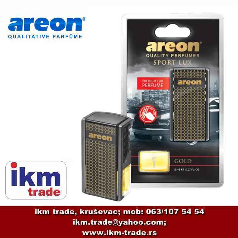 AREON CAR PERFUM SPORT LUX – GOLD – parfem za auto 8ml