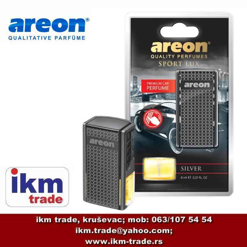 AREON CAR PERFUM SPORT LUX – SILVER – parfem za auto 8ml