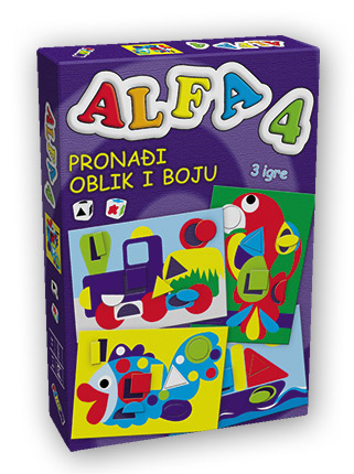 Alfa 4 - Pronađi boju i oblik