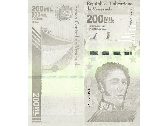 VENEZUELA 200.000 Bolivares 2020 UNC, P-112