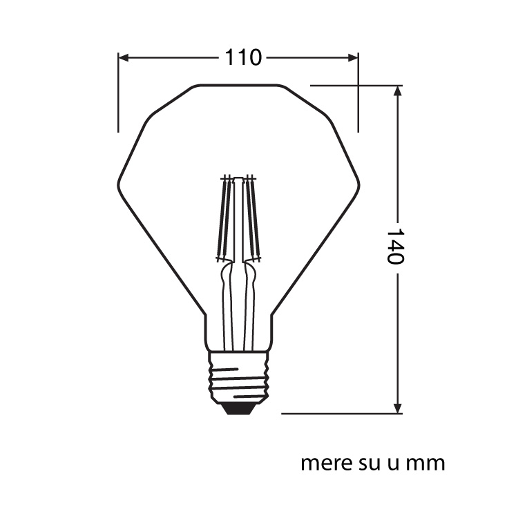 LED filament sijalica toplo bela 4W OSRAM