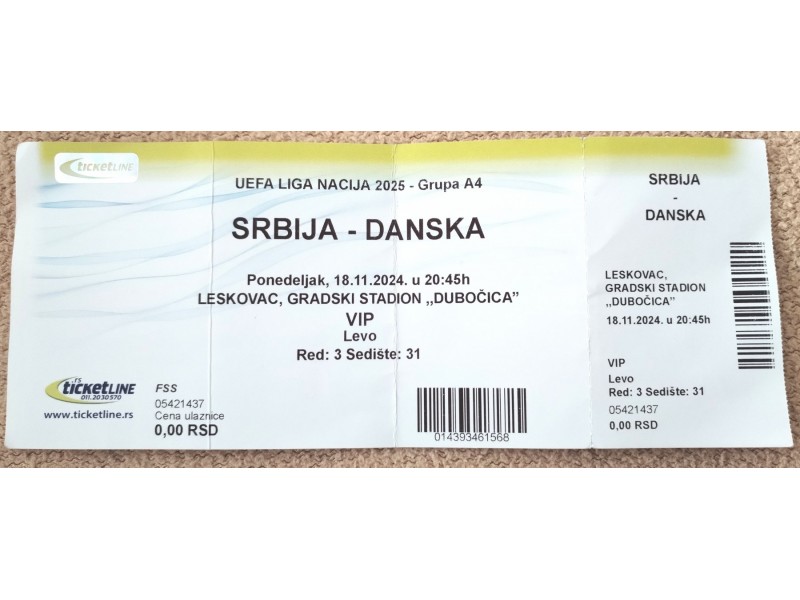 SRBIJA VS DANSKA