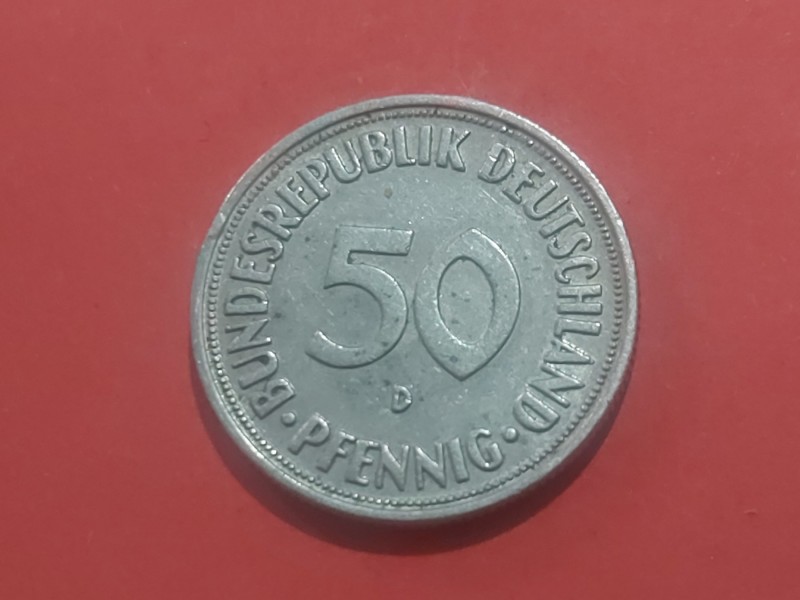 Nemačka - 50 pfennig 1950 god D