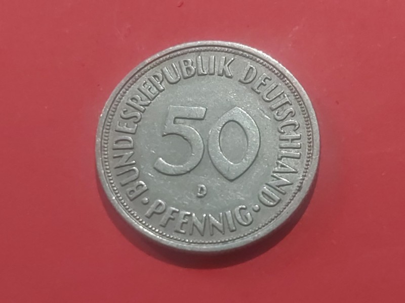 Nemačka - 50 pfennig 1968 god D