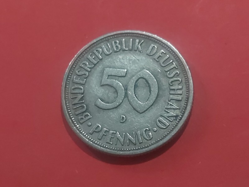 Nemačka - 50 pfennig 1970 god D