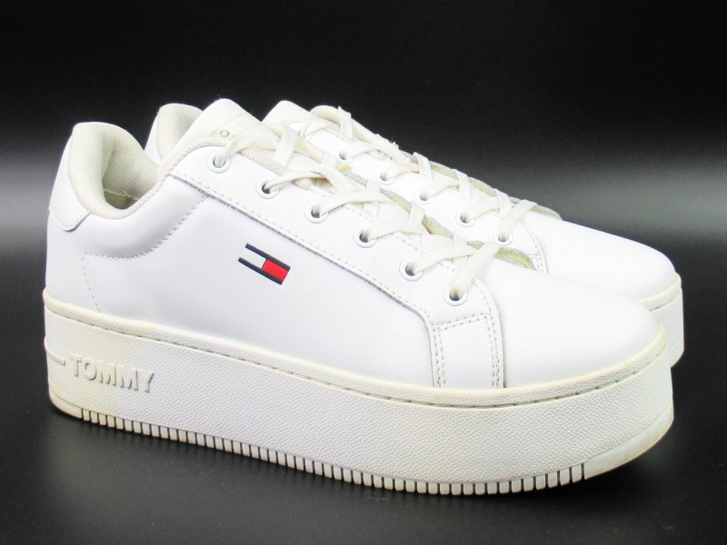 Tommy Hilfiger patike KOŽA platforma T3881