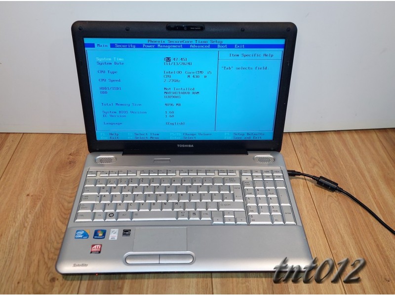 == TOSHIBA L500 / Intel i5-430M / 4Gb / 15,6 LED ==