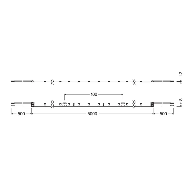 LEDVANCE LED traka dnevno svetlo 60 LED / 1 m