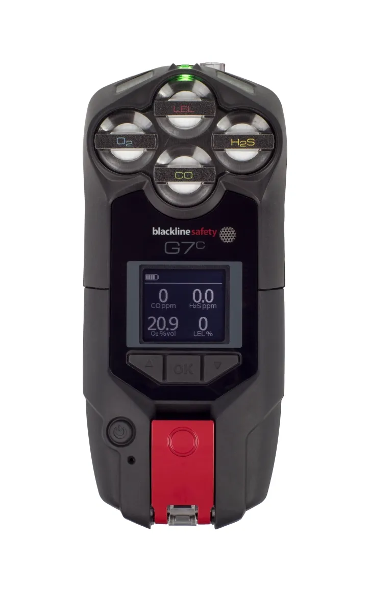 Blackline Safety G7c Multi-gas Detektor sa GPS funkcijom - BEZ pumpe - za CH4 EX LEL (IR senzor) - CO - H2S i O2