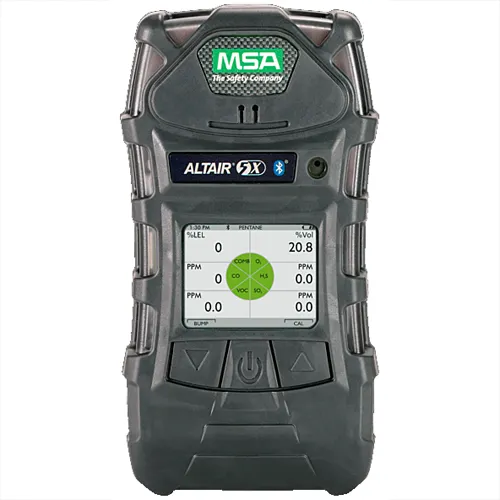 MSA ALTAIR 5X - Robusni SET za otpadne vode i kanale - sa senzorima CH4 - IR CO2 - O2 - CO - H2S... Uključujući Set za Bateriju/Punjenje - Farbni Ekran - Integrisana Pumpa - Bluetooth Funkcija - D...