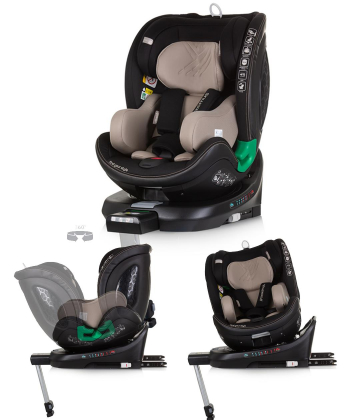 Chipolino Maximus 360 iSize Isofix auto sedište za bebu 40-150cm Macadamia