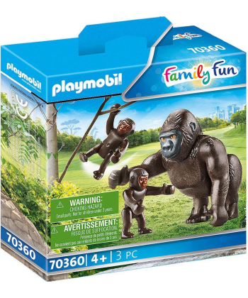 Playmobil igračka za decu Family Fun Gorila sa bebama 3 elemenata - 23909