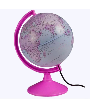 Svetleći globus prečnik 20 cm na srpskom jeziku Pink - 35550