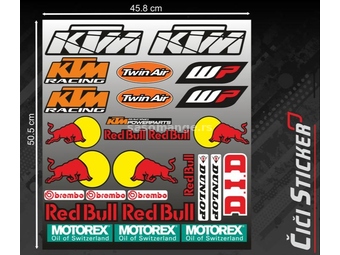 nalepnice KTM Red Bull Komplet stikeri - 2567