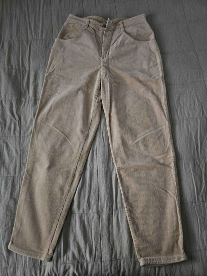 Vintage duboke bež pantalone od somota