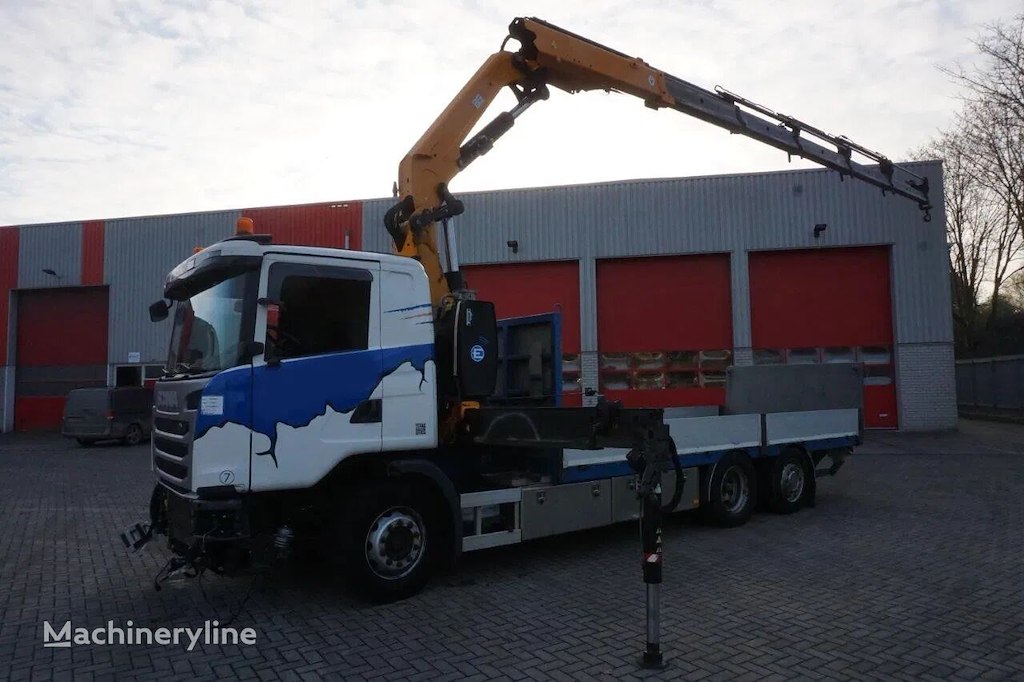 Scania G490 / ENGINE RUNNING / RETARDER / EFFER 255-5S CRANE REMOTE / P pokretna dizalica nakon udesa