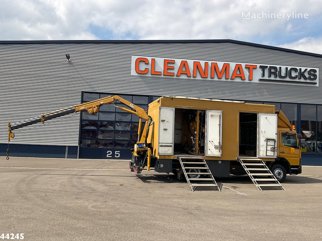 Mercedes-Benz Atego 1317 Mobiele werkplaats + ROM zuigtank pokretna dizalica