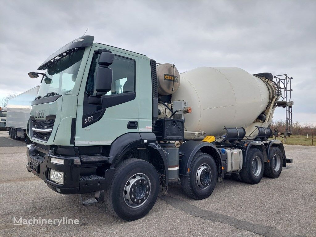 Cifa na šasiji IVECO AD340S42 HR C - X-Way 8x4 mix beton CIFA SL9 kamion s mešalicom za beton