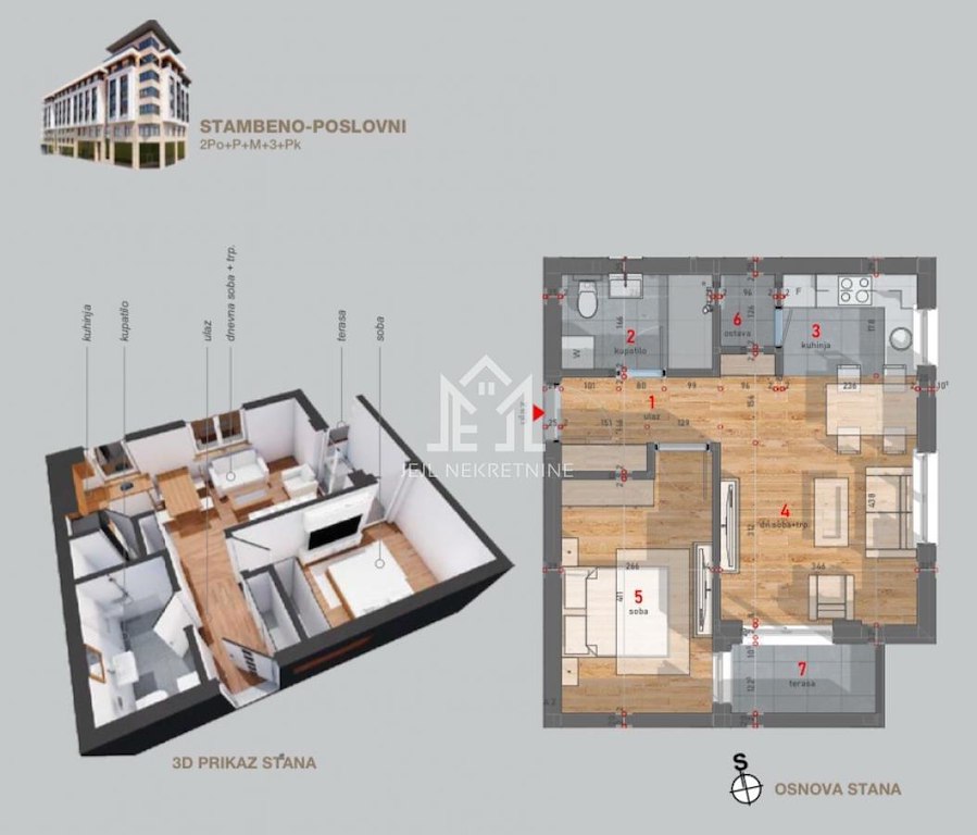 Dvosoban stan, 43. 42m2 centar grada, cena- dogovor