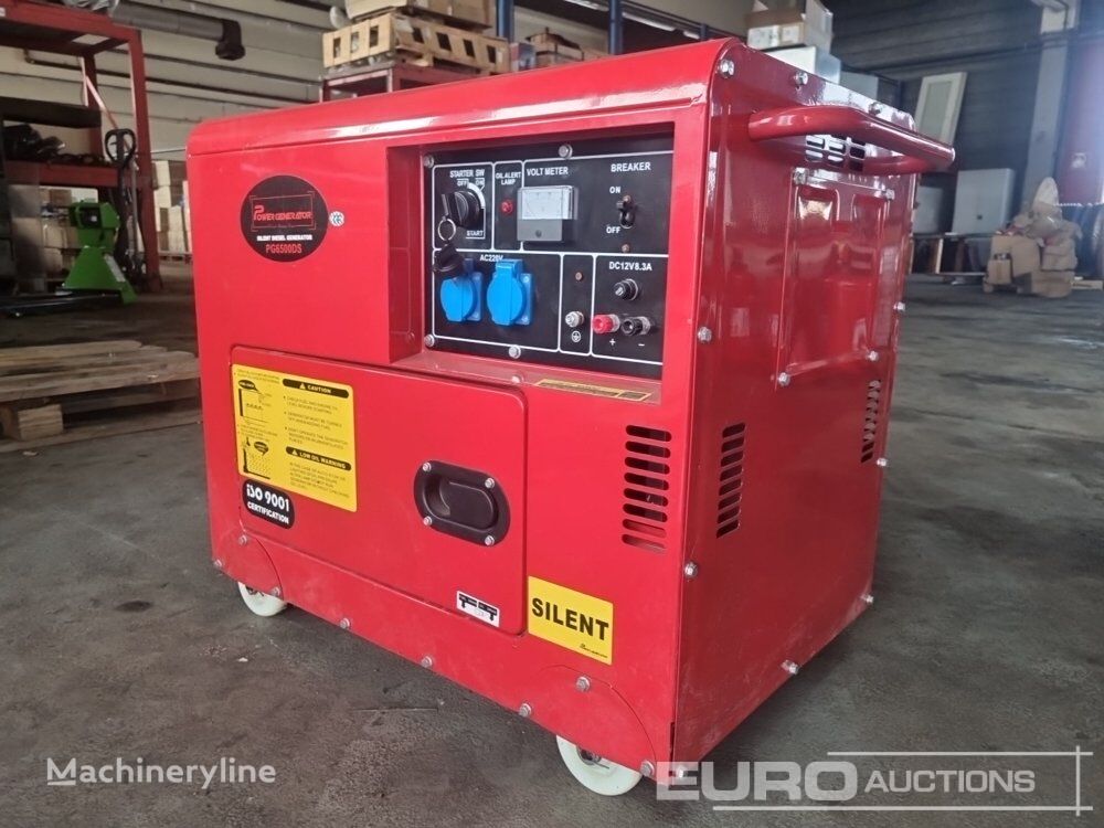 Prodaje se Power Generator PG6500DS Silent Diesel Generator / Generador Por benzinski generator na aukciji