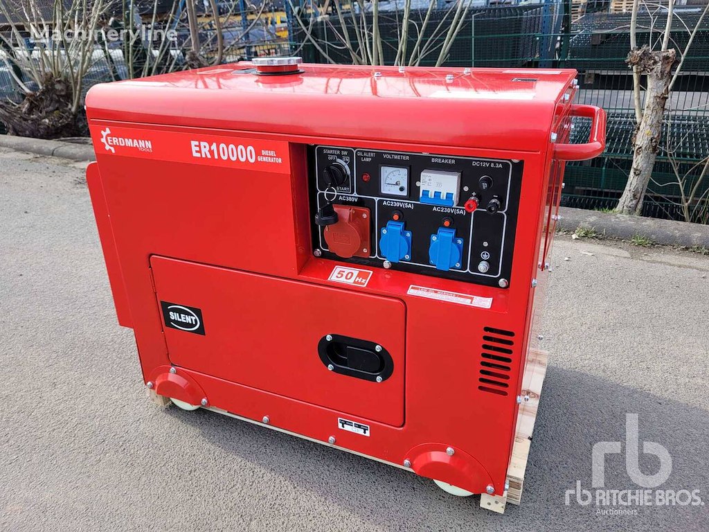 Prodaje se Erdmann ER10000 12 KVA (Unused) diesel generator na aukciji