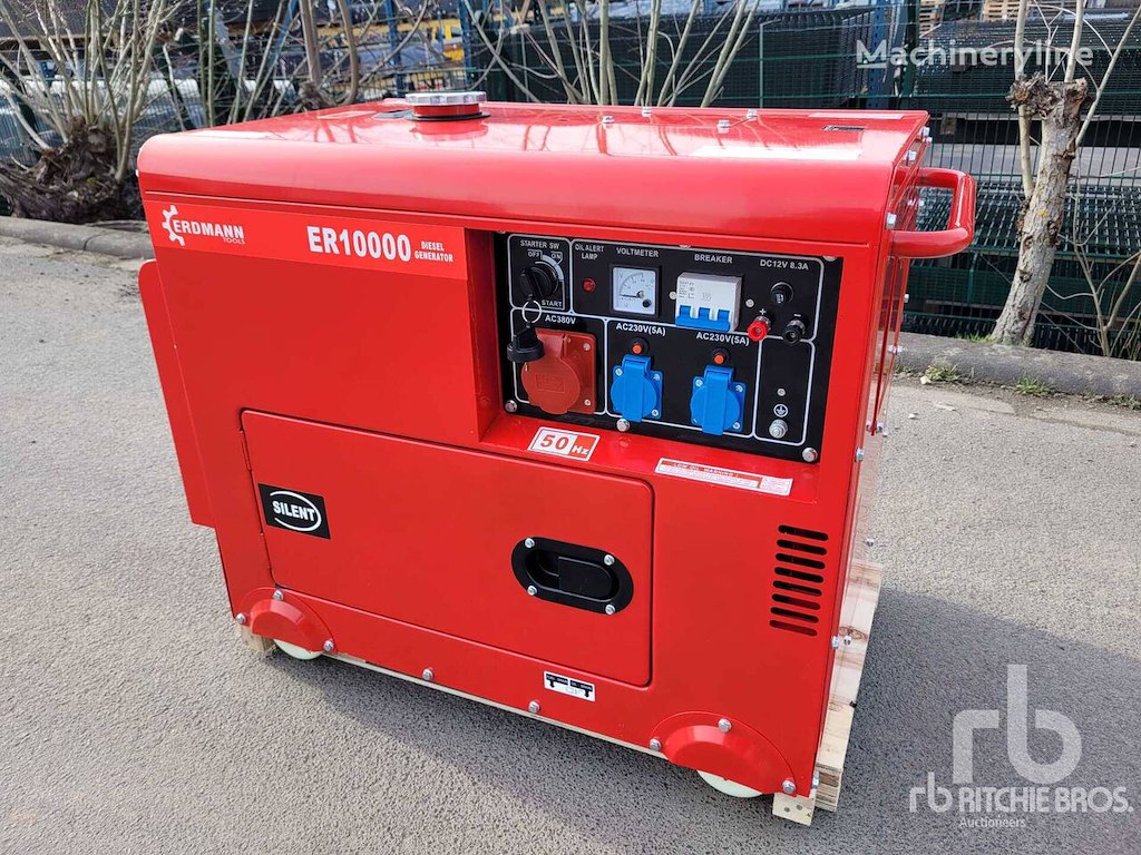 Prodaje se Erdmann ER10000 12 KVA (Unused) diesel generator na aukciji