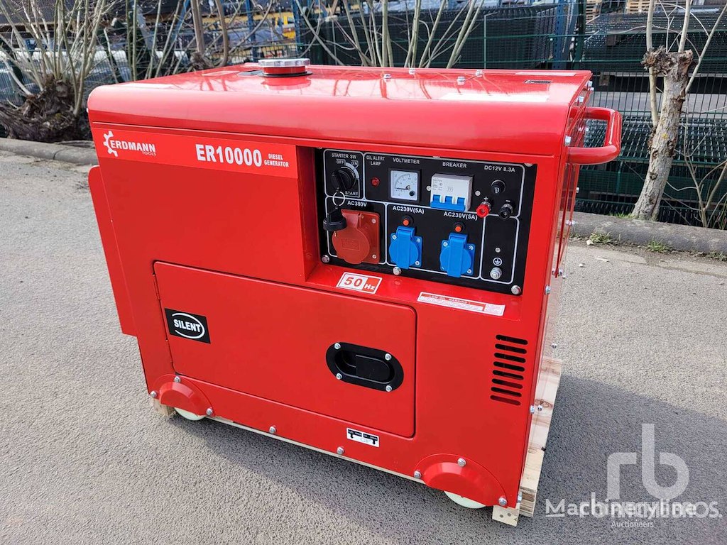 Prodaje se Erdmann ER10000 12 KVA (Unused) diesel generator na aukciji