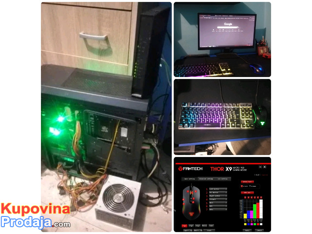 Gejmer računar FULL Athlon X4 16GB RX580 8GB DDR5 čitaj opis