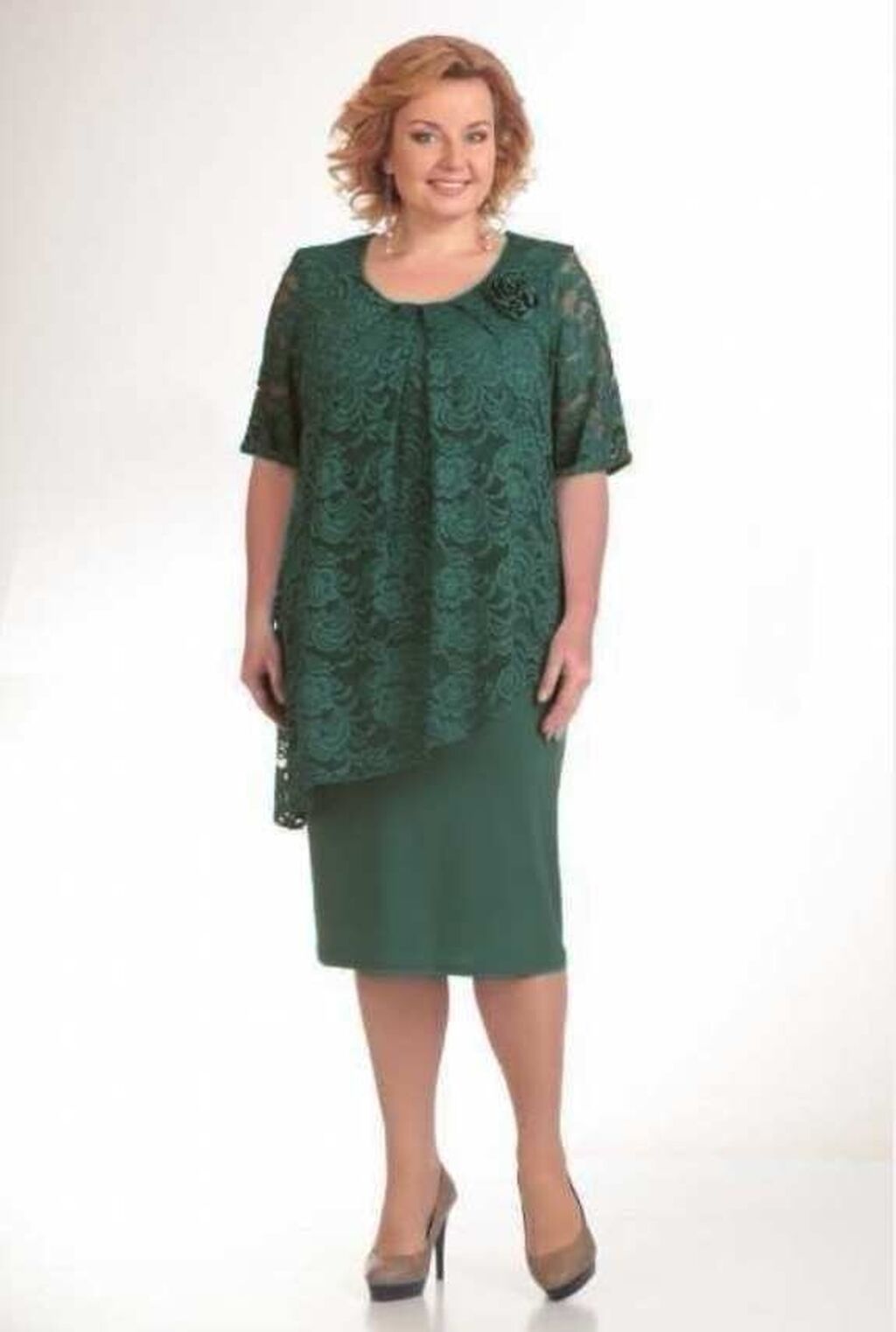 A-Dress 4XL (EU 48), bоја - Tamnoplava, Oversize, Kratkih rukava