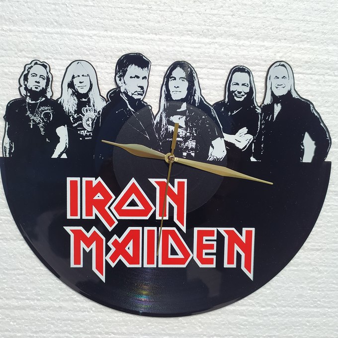 Vinyl Record Clock IRON MAIDEN