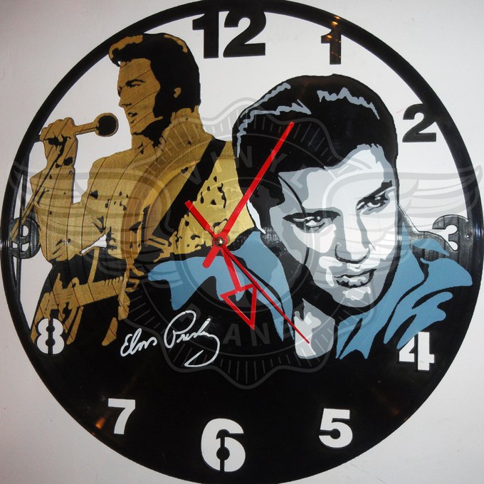 Vinyl Record Wall Clock ELVIS PRESLEY