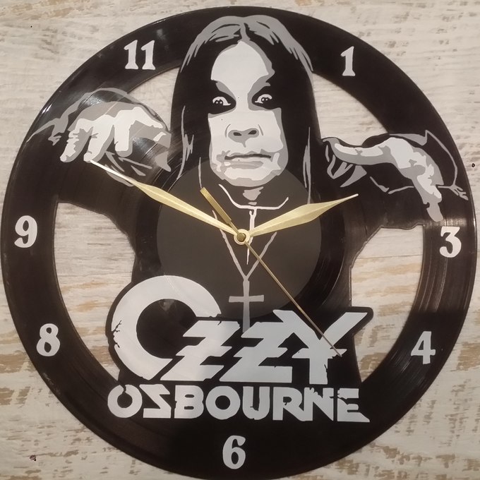 OZZY OSBOURNE Vinyl Record Wall Clock Art