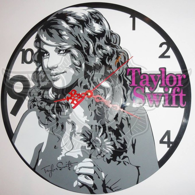 TAYLOR SWIFT Vinyl Record Wall Clock Art