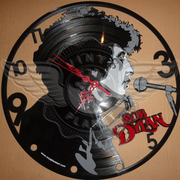 BOB DYLAN Vinyl Record Wall Clock Art