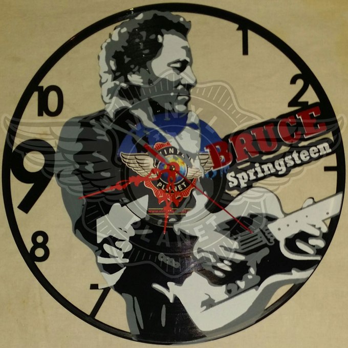 BRUCE SPRINGSTEEN Vinyl Record Wall Clock Art