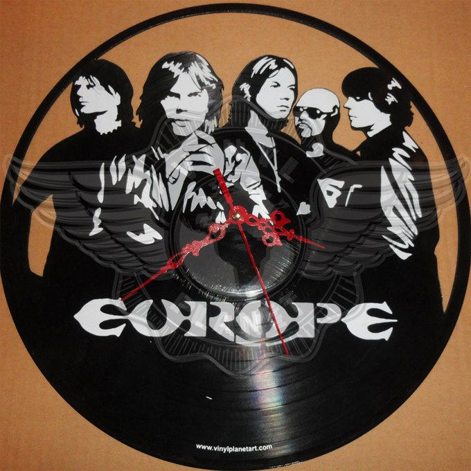 EUROPE Vinyl Record Wall Clock Art