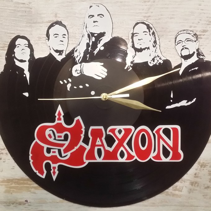 SAXON Vinyl Clock – Vinyl Record Wall Clock Art