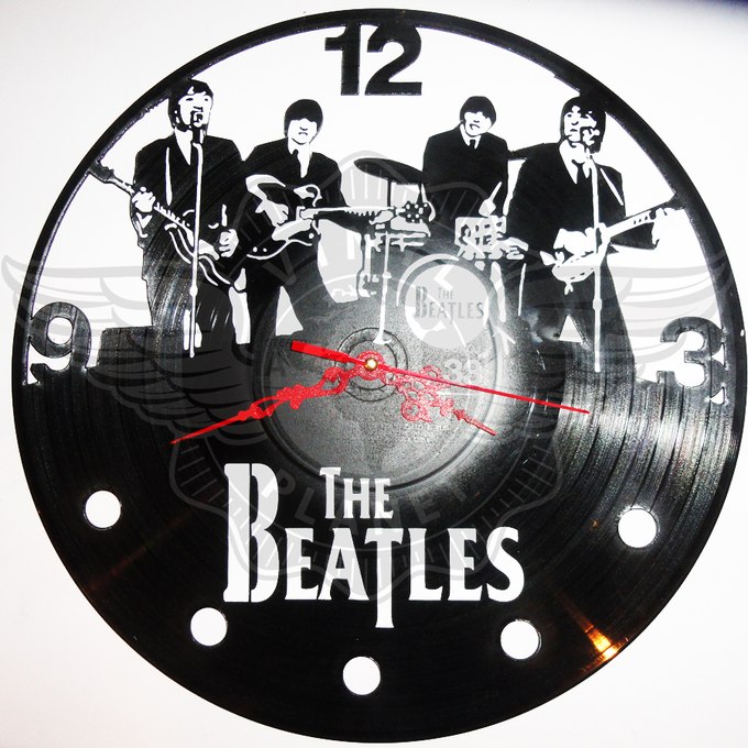 THE BEATLES Clock – Vinyl Record Wall Clock Art