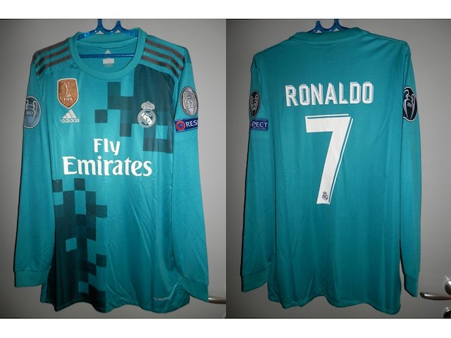 Real Madrid dres 2017-18 Cristiano Ronaldo 7 (Dug rukav