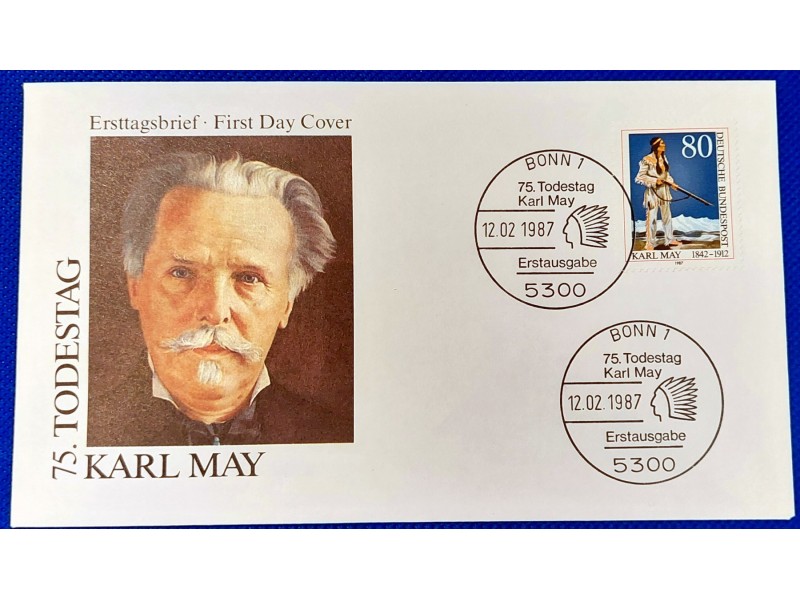 Nemačka BRD FDC 1987. Karl May