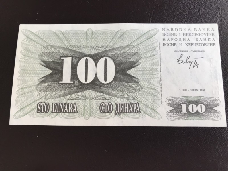 B I H 100 DINARA. UNC.