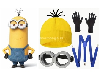 Kostim Set Minions Kevin Za Maskenbal Noc Vestica Halloween Model 1